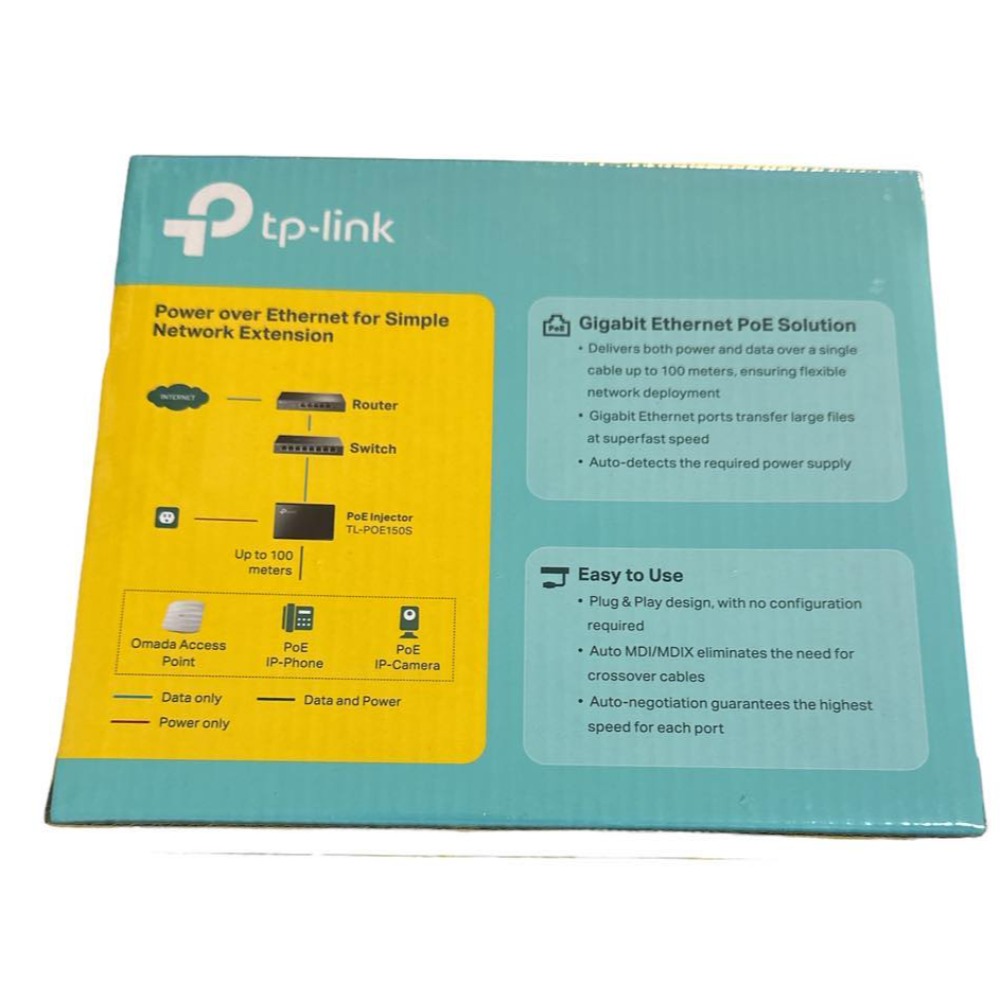 New Gigabit PoE Injector TL-POE150S - Own4Less